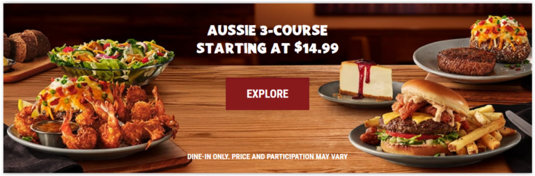 Outback Steakhouse Specials and Menu Deals