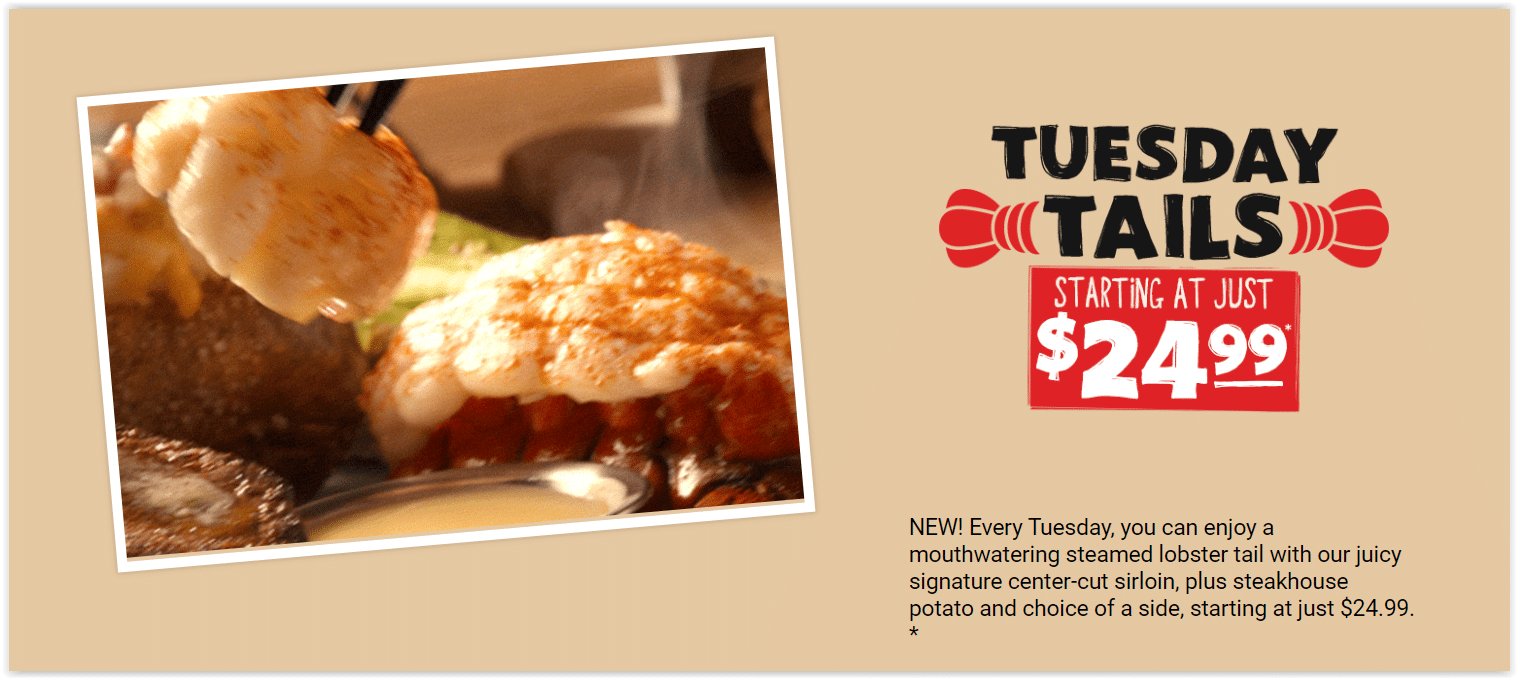 Outback Steakhouse Specials and Menu Deals