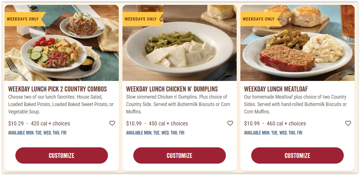 Cracker Barrel Specials and Breakfast Deals
