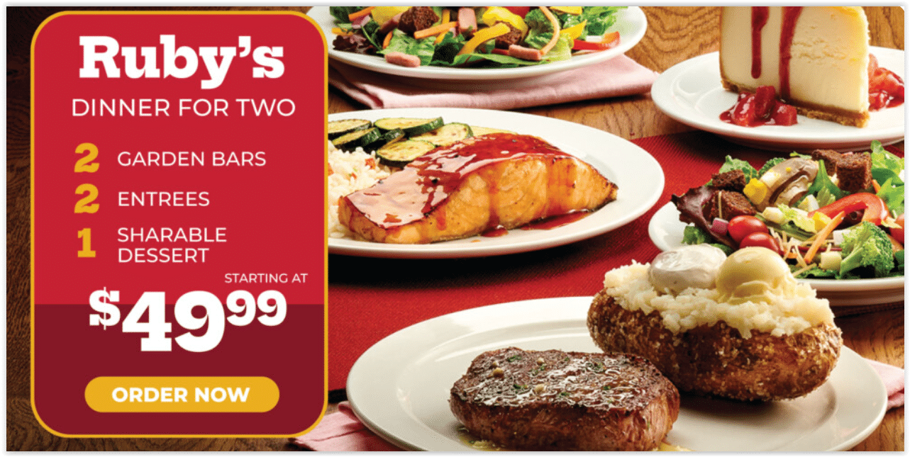 Ruby Tuesday Specials & $9.99 Everyday Deals
