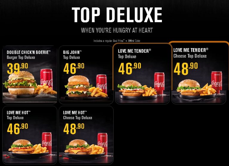 Chicken Licken South Africa Menu Prices