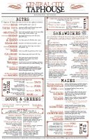 Tap House Menu Prices