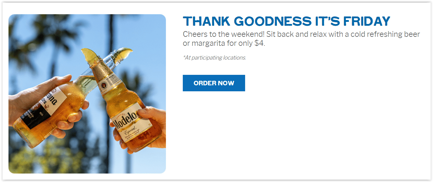 Friday Fast Food Specials & Restaurant Deals