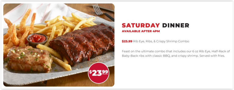 Saturday Food Specials & Restaurant Deals