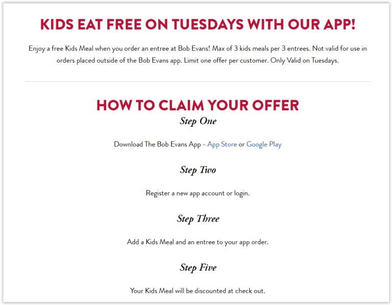 Tuesday Fast Food Specials & Restaurant Deals
