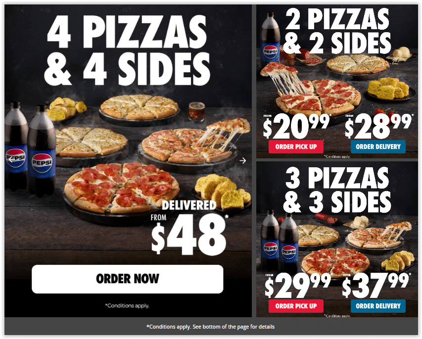 Domino’s Menu Specials & Vouchers Australia