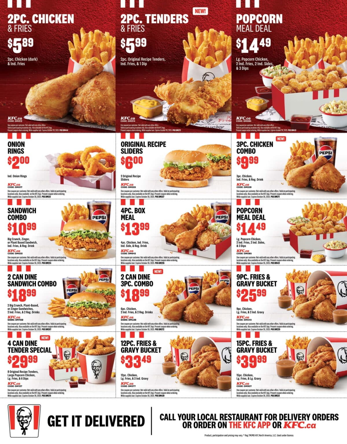 KFC Canada: Latest Deals, Coupons & Online Specials