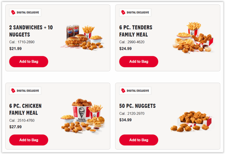 KFC Specials & Deals