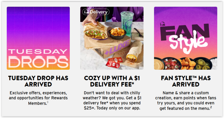 Taco Bell Specials & Deals - Free Delivery & Cravings Value Menu