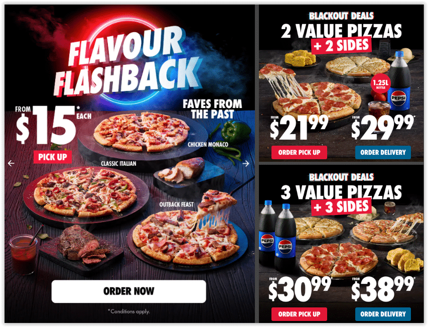 Domino’s Menu Specials & Vouchers Australia
