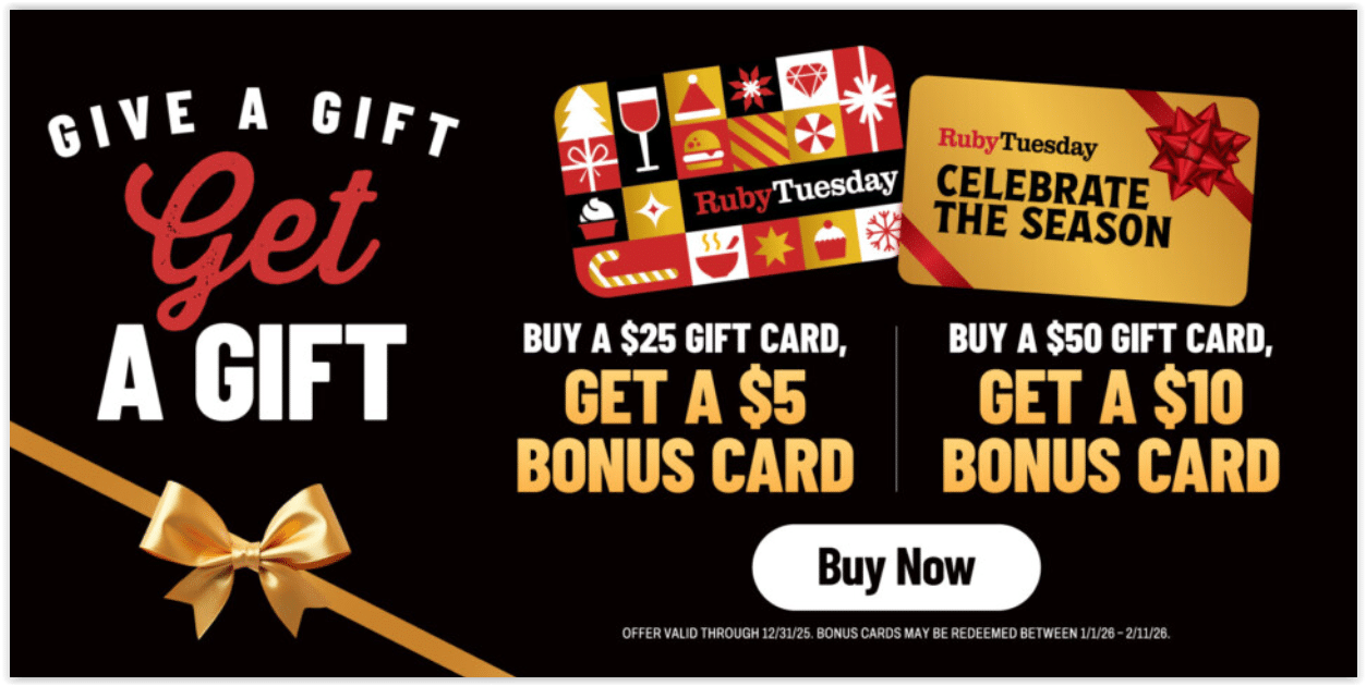 Ruby Tuesday Specials & $9.99 Everyday Deals