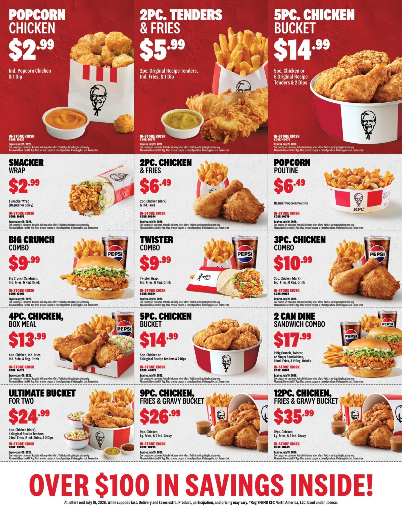 KFC Canada: Latest Deals, Coupons & Online Specials