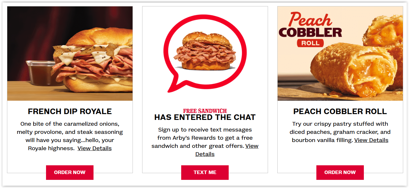 Arby's Specials and Menu Deals